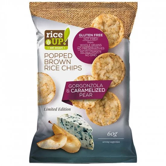 Rice Up termékek: Rice up barnarizs chips gorgonzola sajt 60g ára