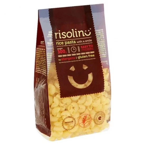 Risolino termékek: Risolino rizstészta szarvacska 300g ára